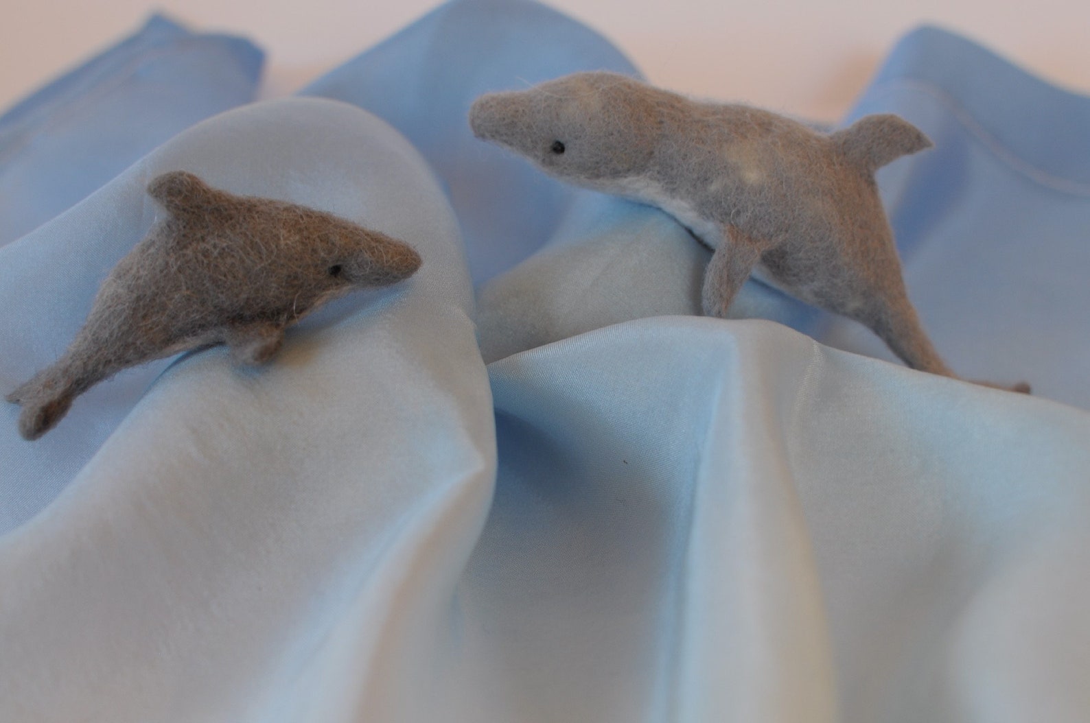 Felted Dolphin Family Wool Woodland Waldorf Inspired Season - Etsy