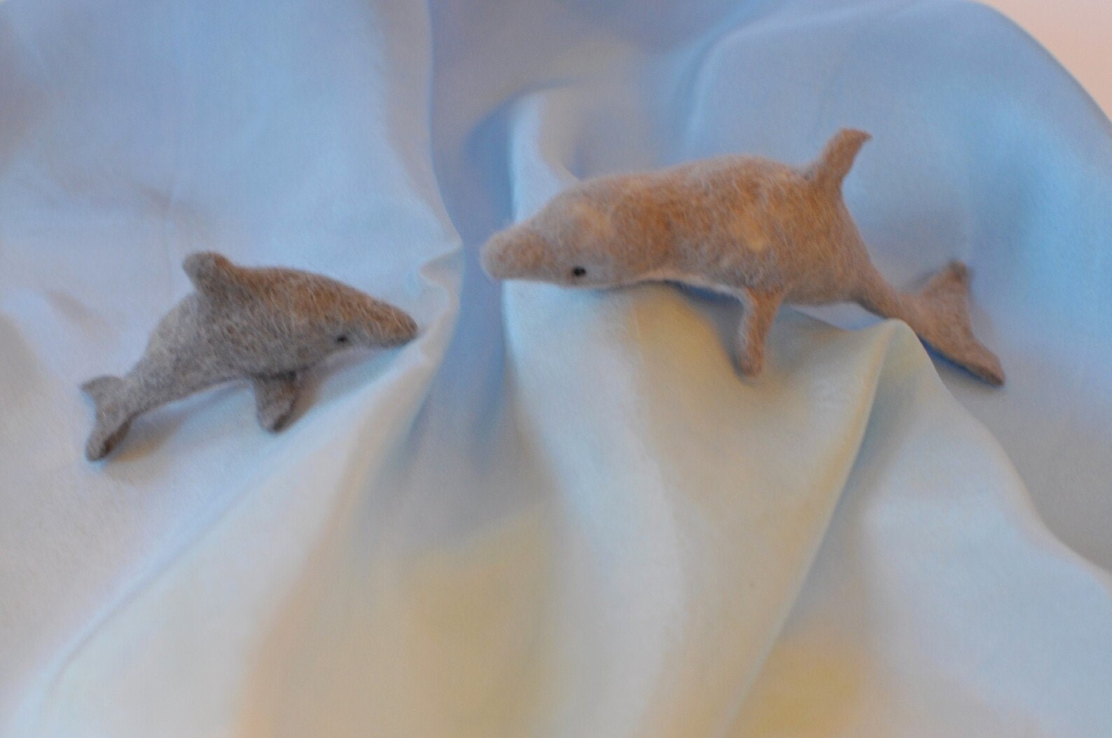 Felted Dolphin Family Wool Woodland Waldorf Inspired Season - Etsy