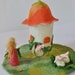 Felted Waldorf House Fairy Enchanted Orange Pixie Playmat - Etsy