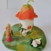 Felted Waldorf House Fairy Enchanted Orange Pixie Playmat - Etsy