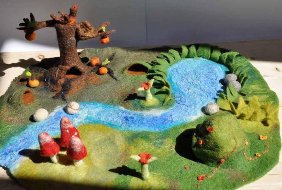 Play Mat Waldorf Nature Inspired Season Table Playmat Landscape ...