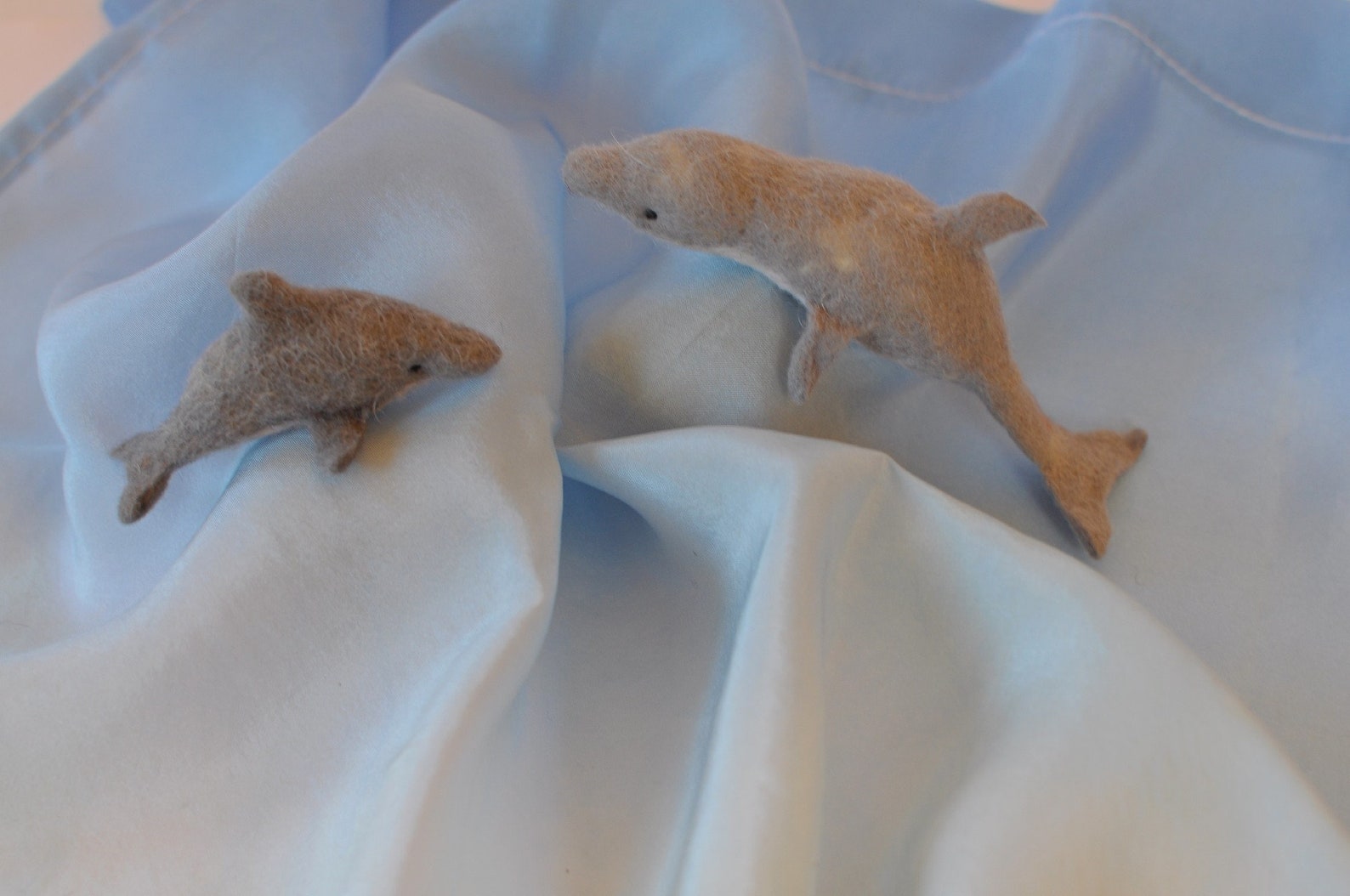 Felted Dolphin Family Wool Woodland Waldorf Inspired Season - Etsy