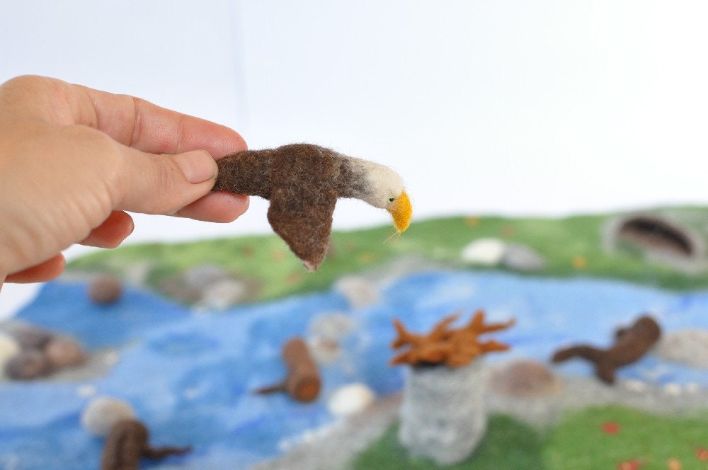 Waldorf River Felt Play Mat Playscape Wet Felted Montessori | Etsy