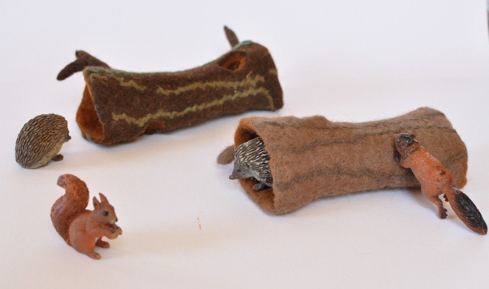 Hollow Log Trunk Tree Nature Inspire Waldorf Play Mat | Etsy