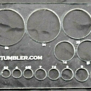 Cabochon Lapidary Template Set of 8 Stencils With 12 Classic Shapes - Etsy