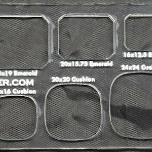 Cabochon Lapidary Template Set of 8 Stencils With 12 Classic Shapes - Etsy