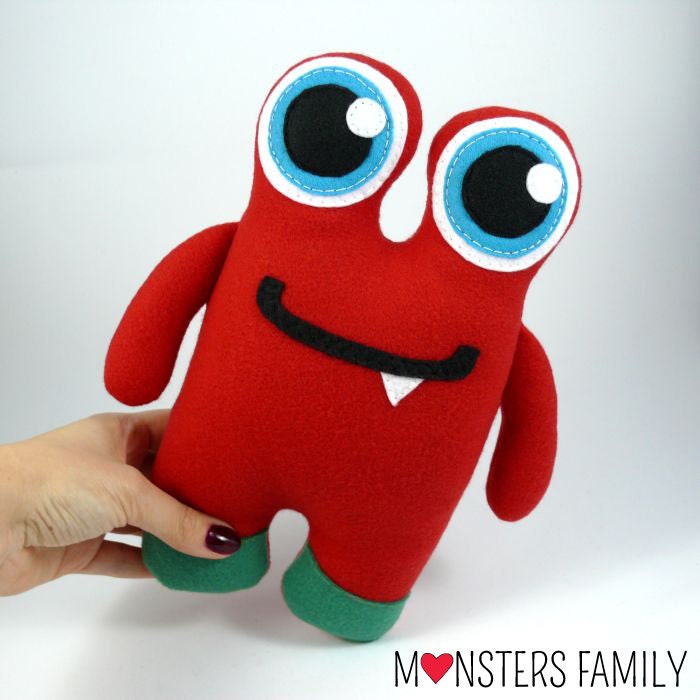 Plush Monster Plush Toy Stuffed Monster Stuffed Animal Cute - Etsy