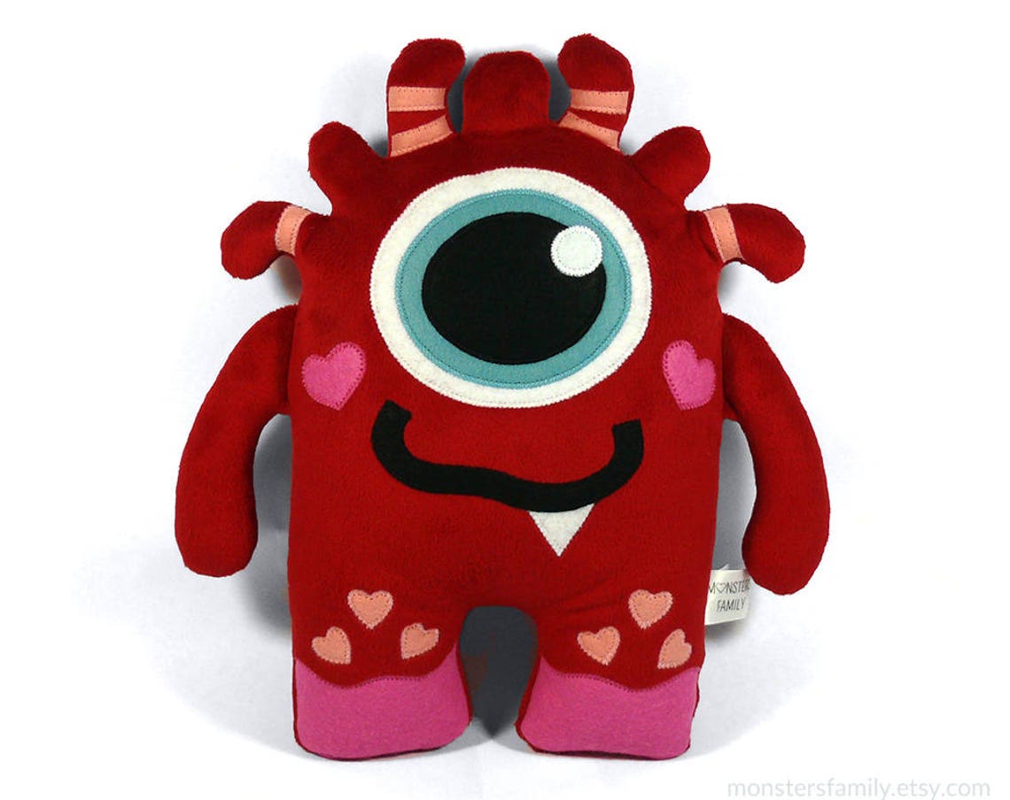 Cute Monster Plush Toy Stuffed Monster Toy Animal Plush - Etsy