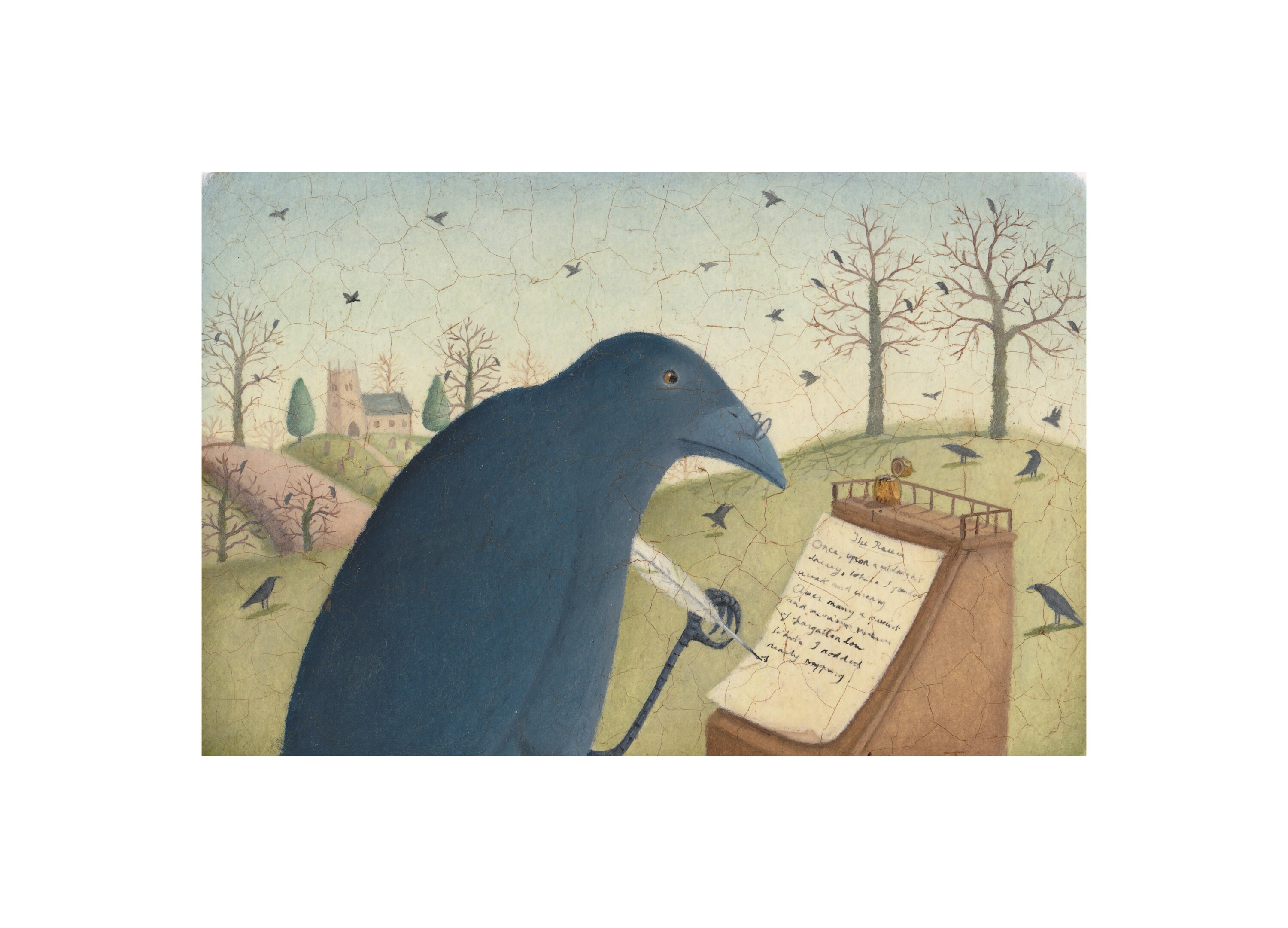 Corvid . Original Signed Illustration Print - Etsy