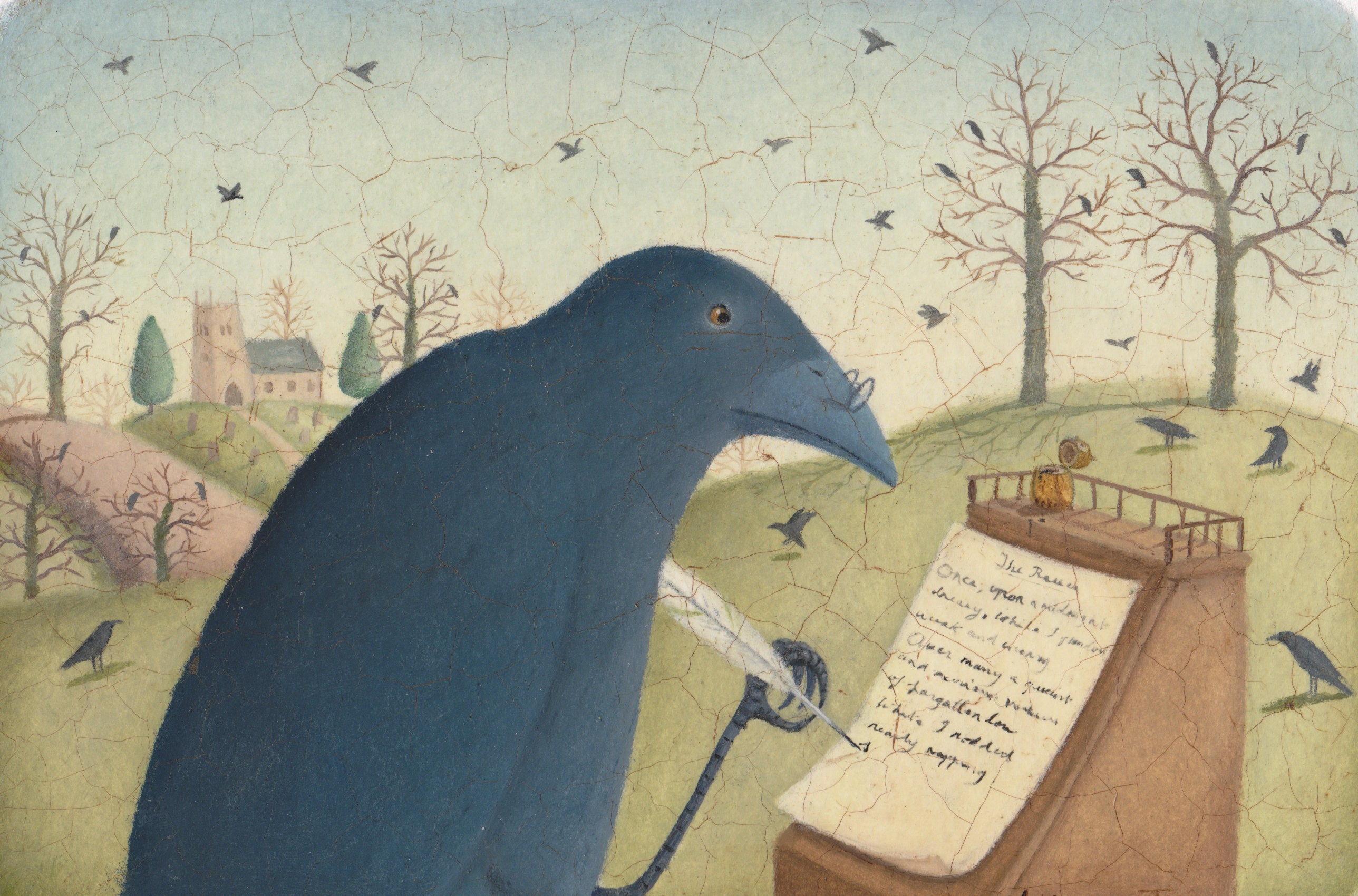 Corvid . Original Signed Illustration Print - Etsy