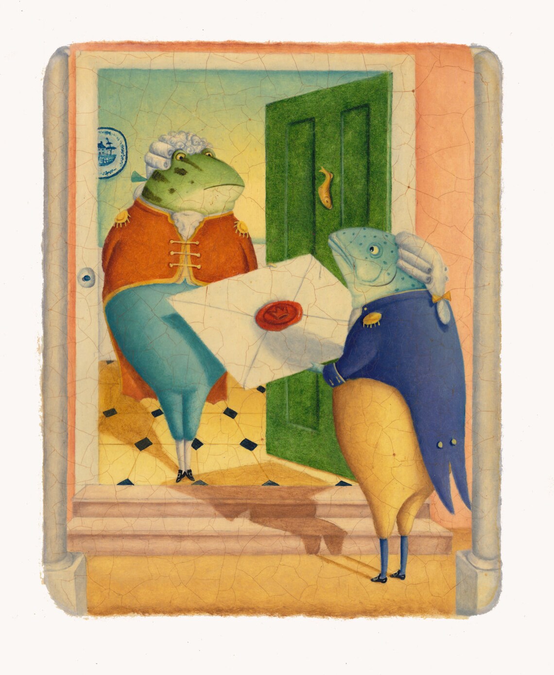 The Fish and Frog Footmen Print From Alice's Adventures in Wonderland ...