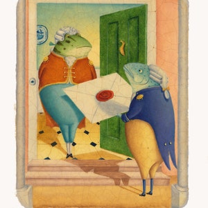 The Fish and Frog Footmen Print From Alice's Adventures in Wonderland ...
