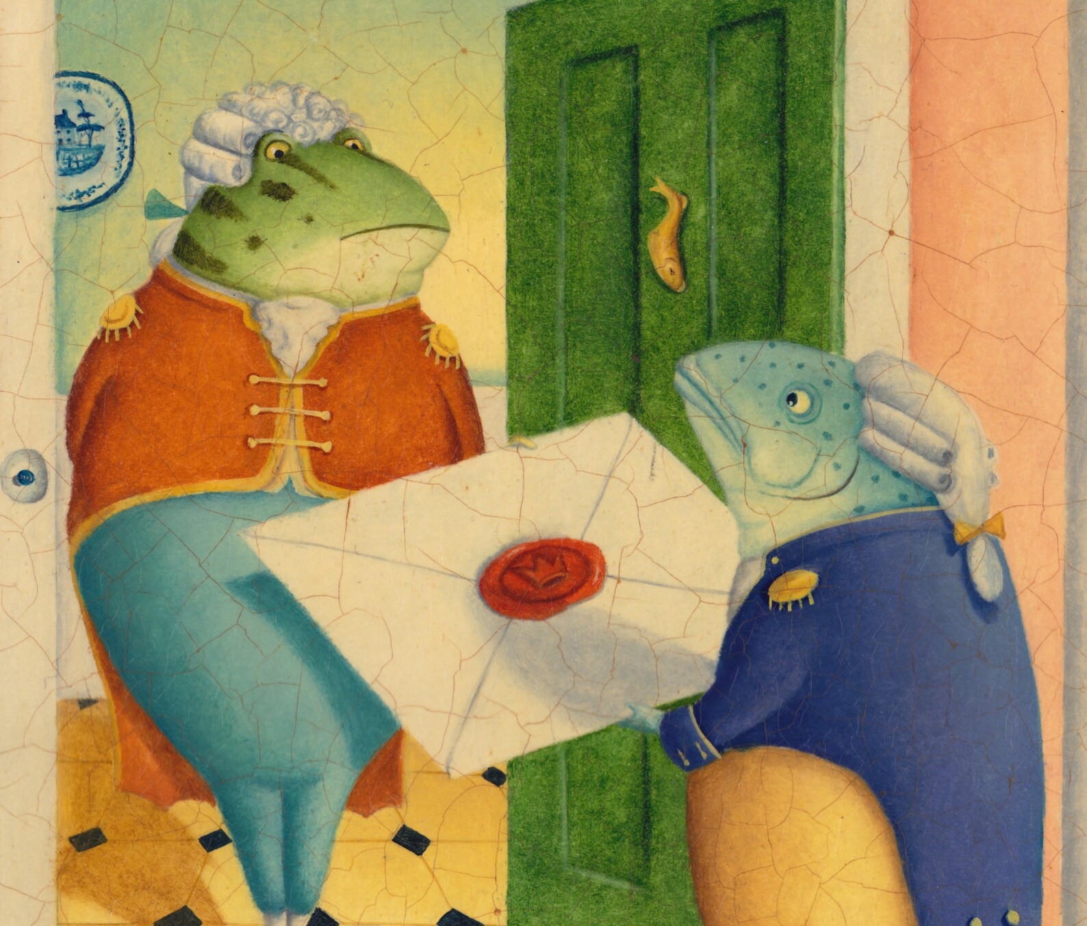 The Fish and Frog Footmen Print From Alice's Adventures in Wonderland ...