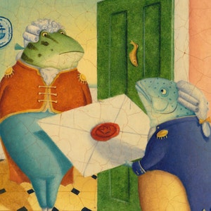 The Fish and Frog Footmen Print From Alice's Adventures in Wonderland ...