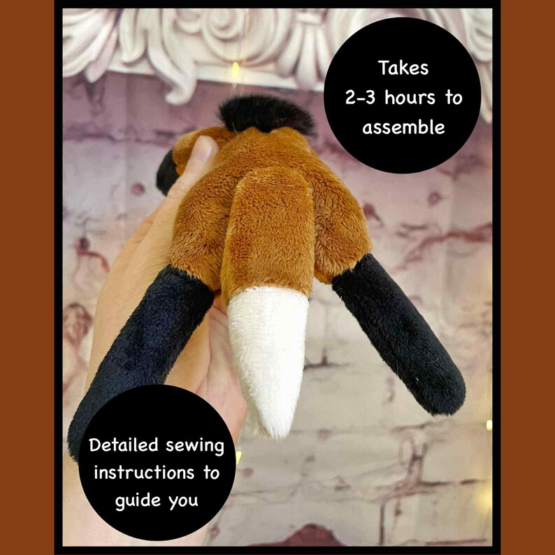 Maned Wolf Plush Sewing Pattern – DIY Stuffed Animal Guide (digital ...