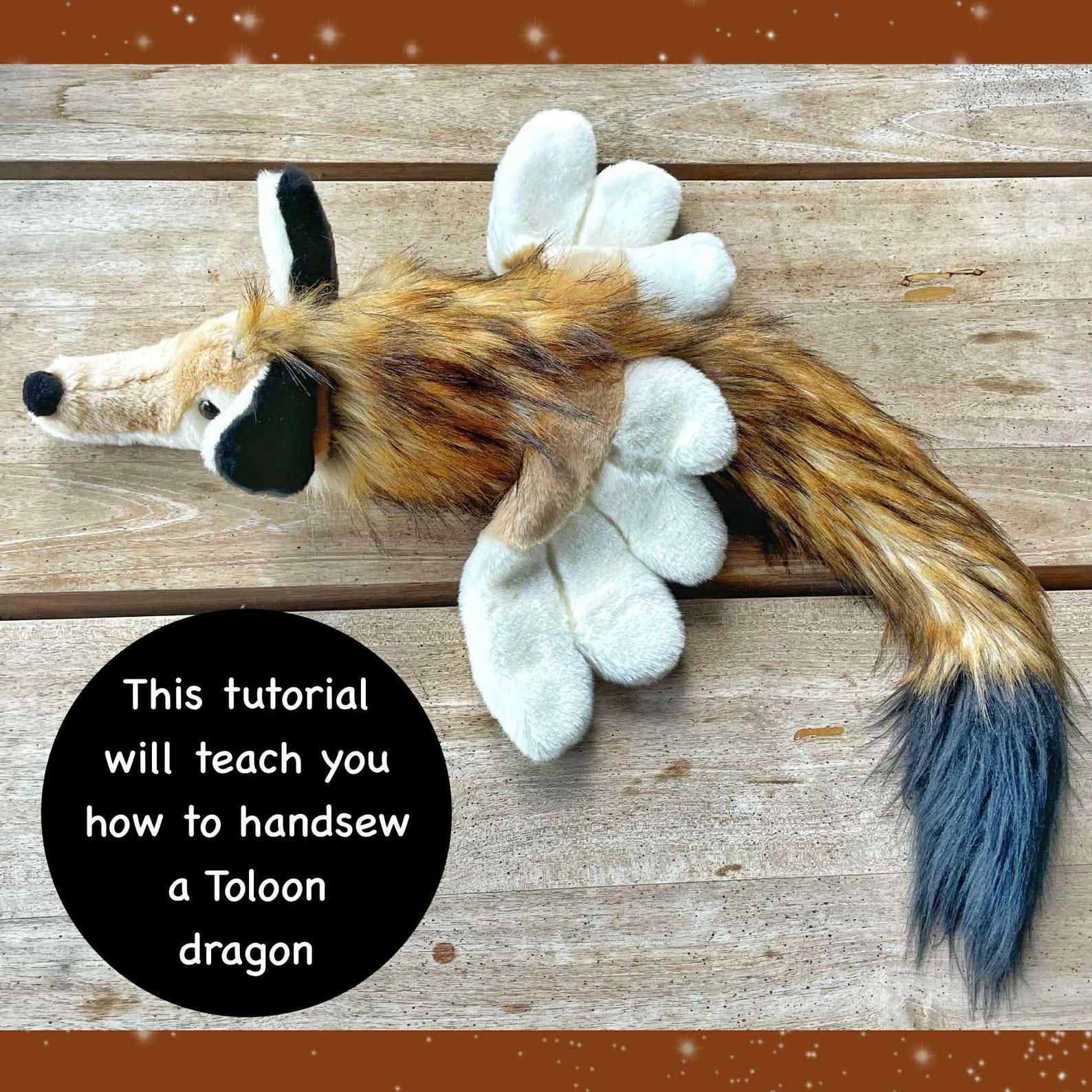 Toloon Draken Pluche Naaipatroon – Instant Download Patroon + Tutorial ...