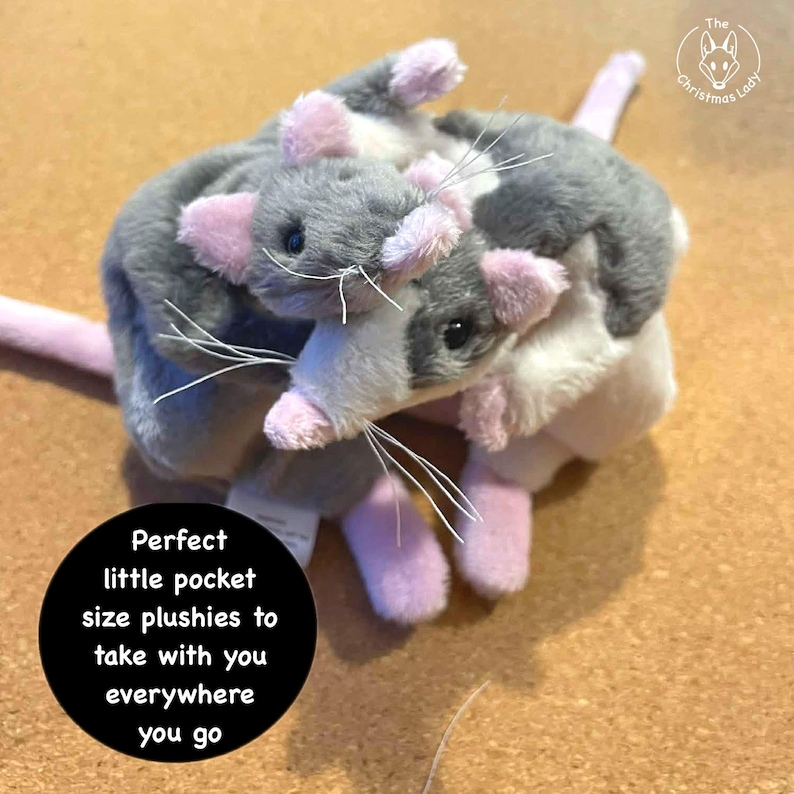 Pocketsize Rat Plush Sewing Pattern – Instant Digital Download - Step ...