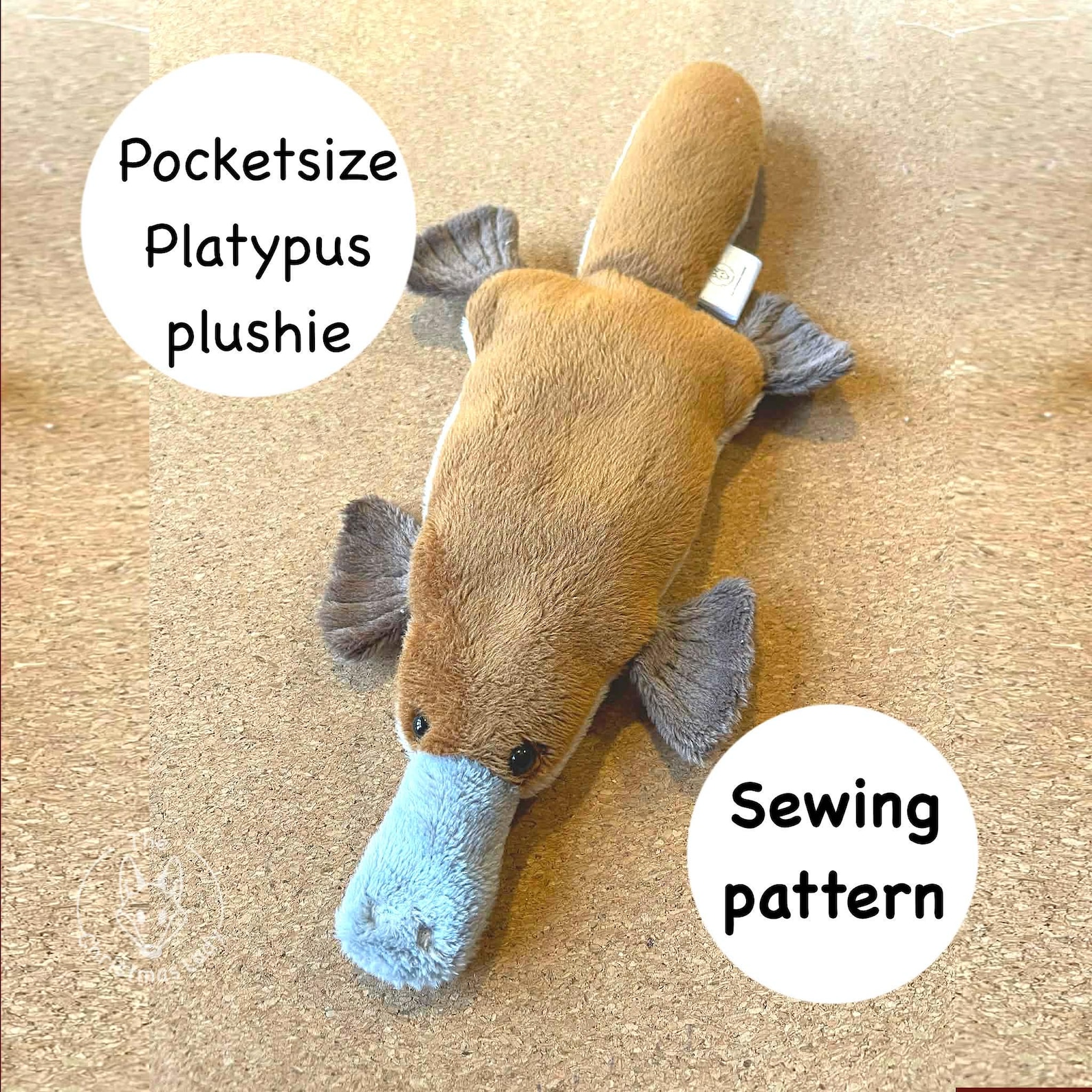Pocketsize Platypus Plush Sewing Pattern - Digital Download - Step by ...