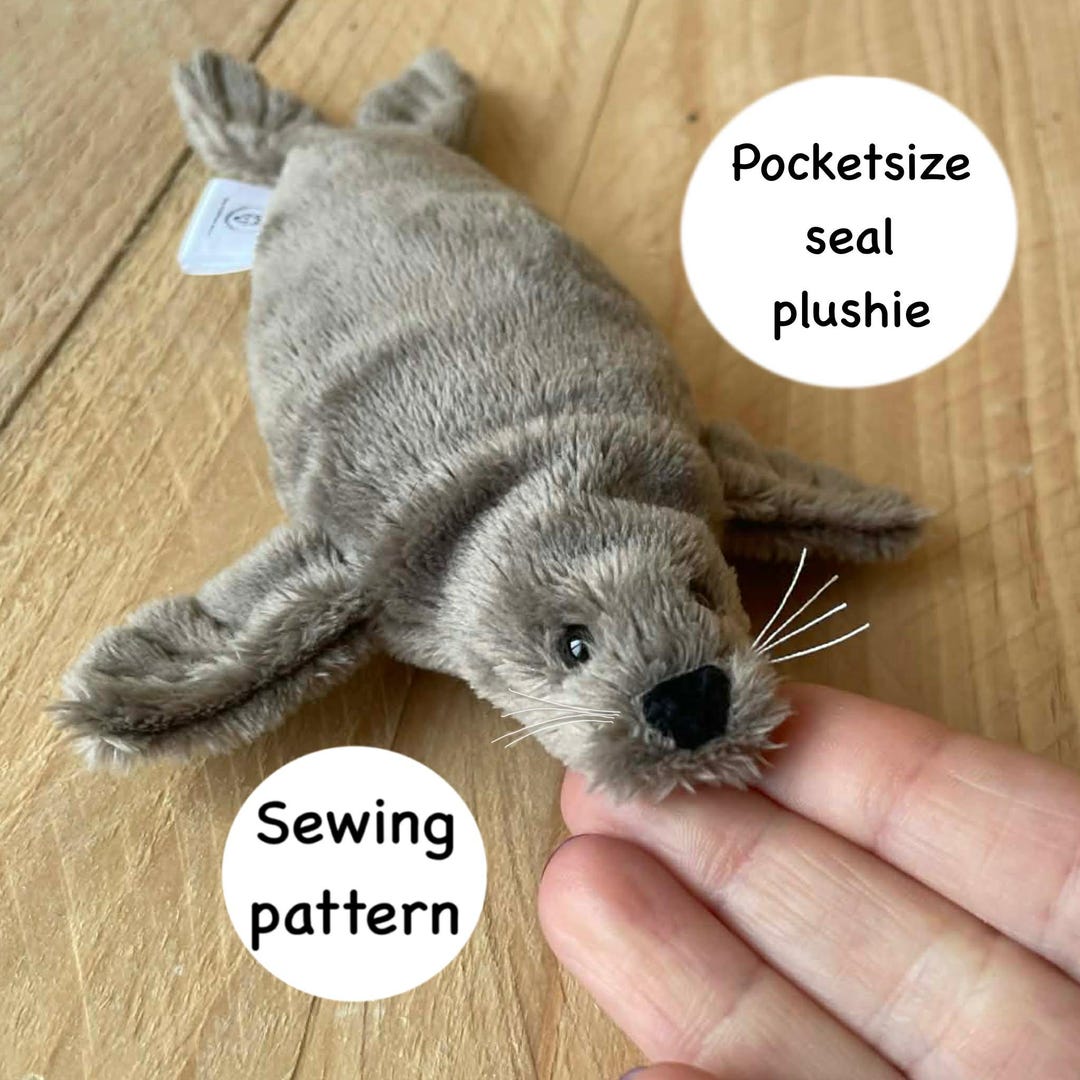 Pocketsize Seal Plush Sewing Pattern - Digital Download - Step by Step ...