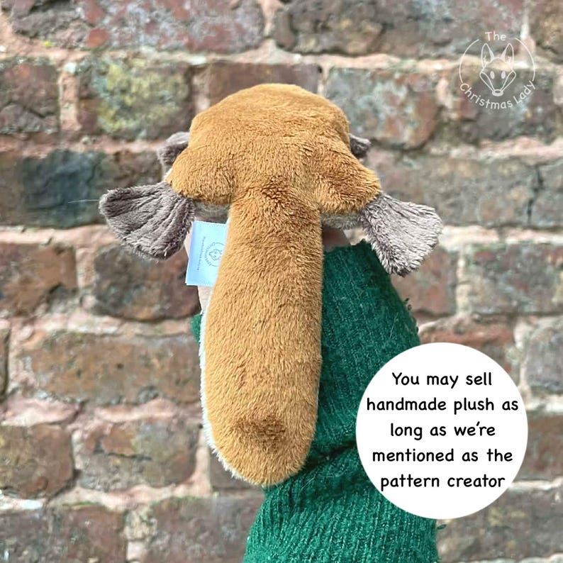 Pocketsize Platypus Plush Sewing Pattern - Digital Download - Step by ...