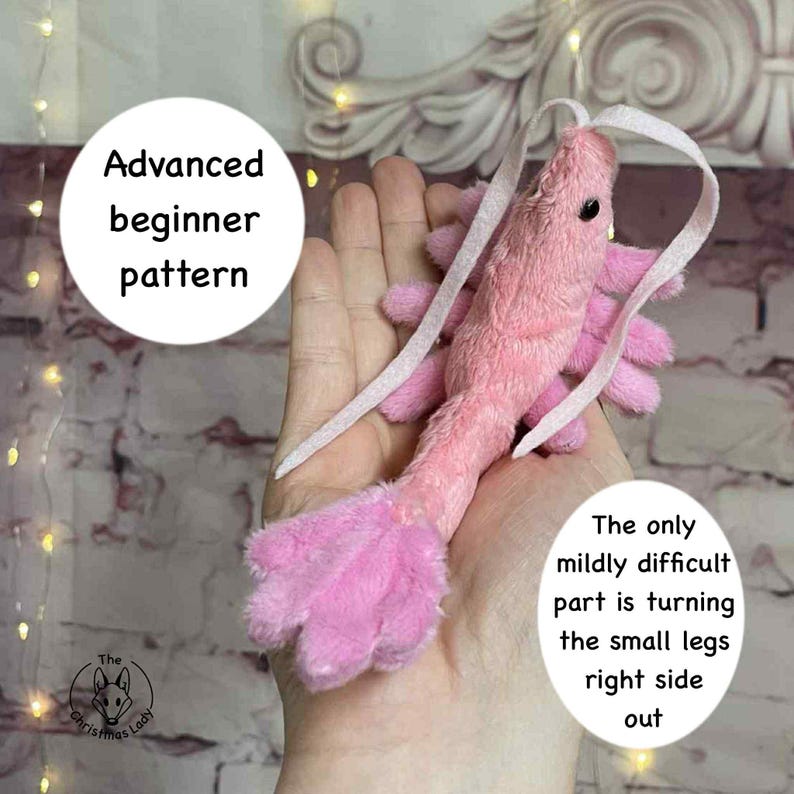 Pocketsize Shrimp Plush Sewing Pattern – Instant Download Pattern ...