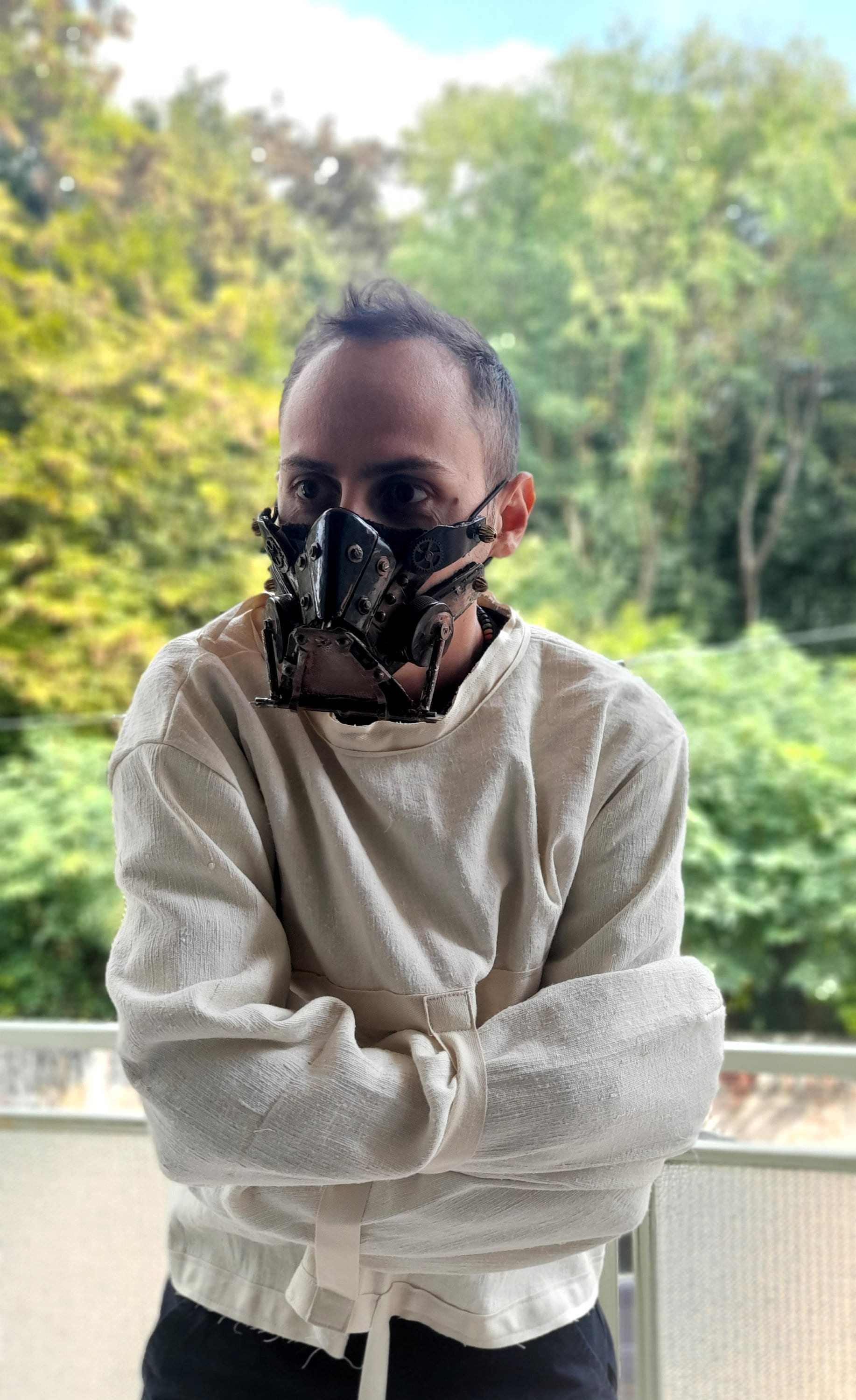 BESTSELLER Ivory White Straitjacket Asylum Horror Costume Replica ...