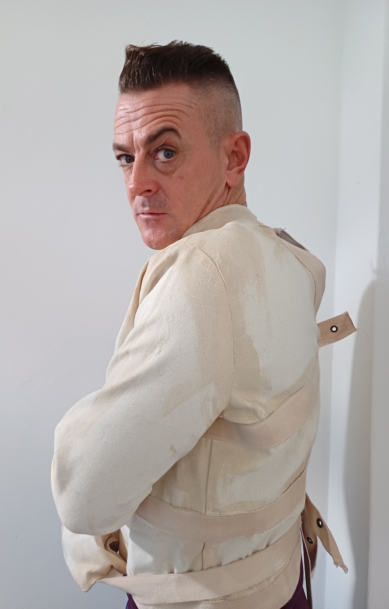 WORN-OUT Look Ivory Straitjacket Asylum Vintage Costume Replica ...