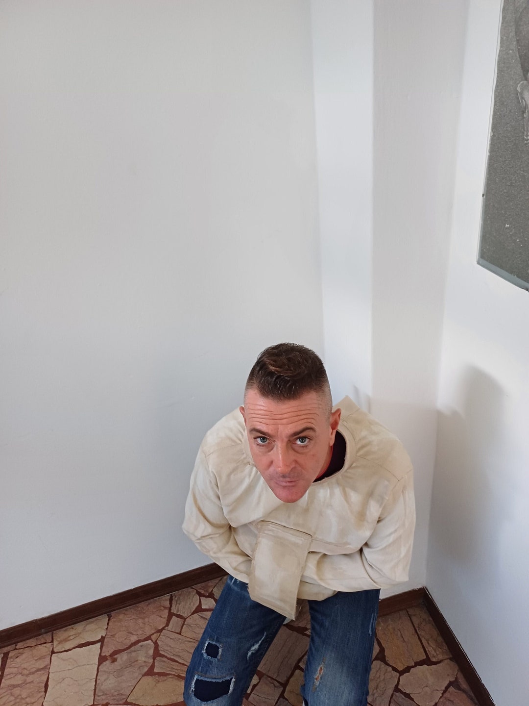 WORN-OUT Look Ivory Straitjacket Asylum Vintage Costume Replica ...