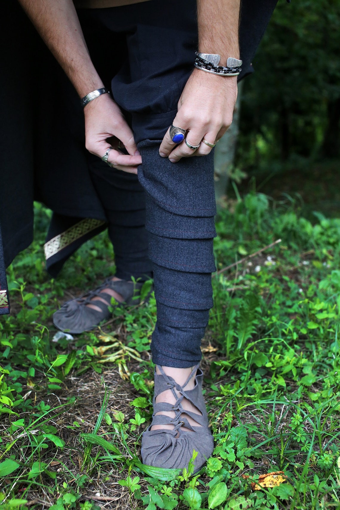 Viking Leg Wrap for Viking or LARP Costume Reenactment Celtic - Etsy