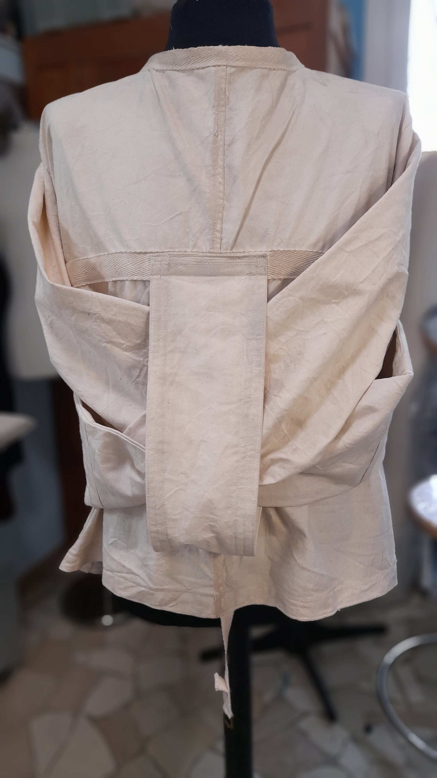 WORN-OUT Look Ivory Straitjacket Asylum Vintage Costume Replica ...