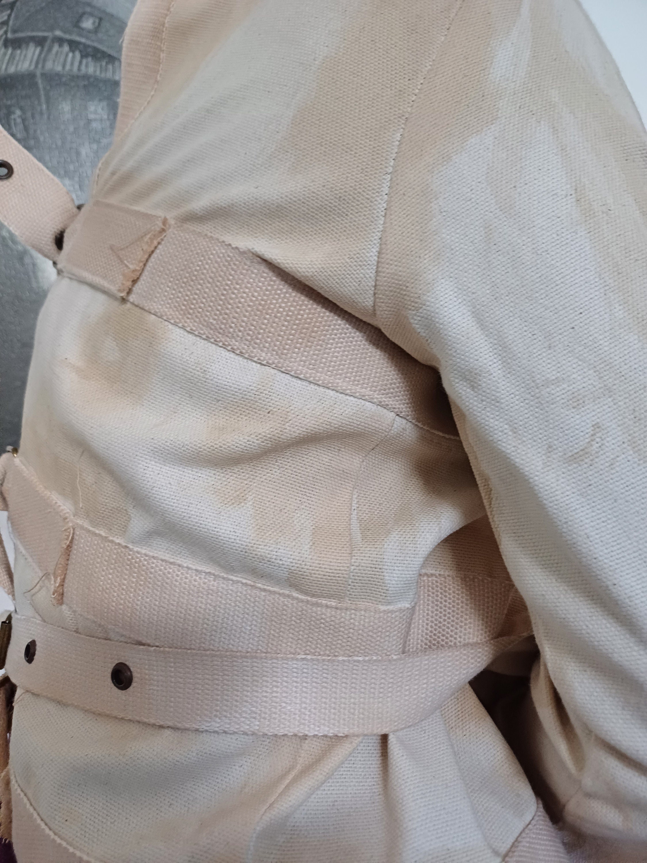 WORN-OUT Look Ivory Straitjacket Asylum Vintage Costume Replica ...