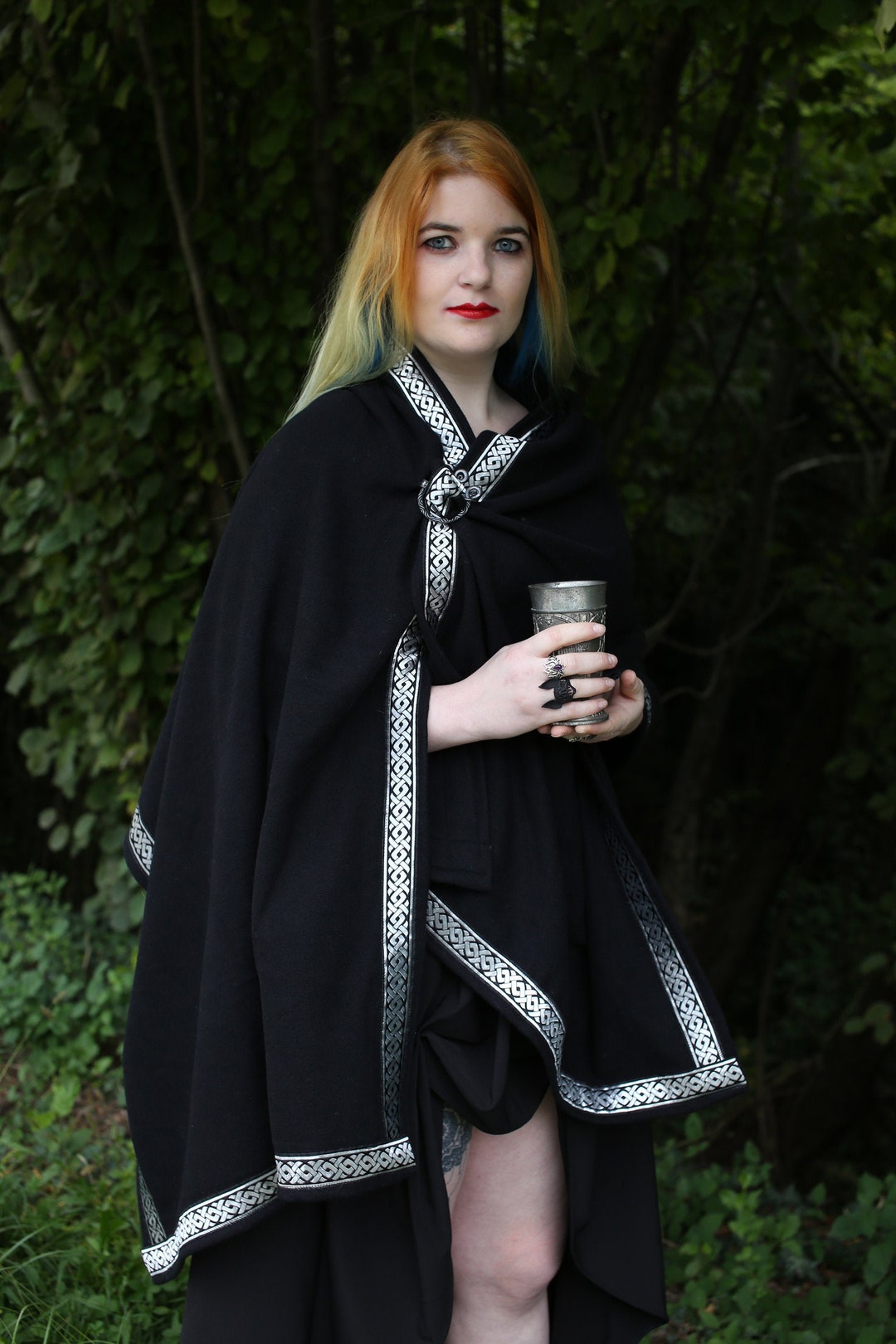 ANCIENT CAPE - Greek Roman Chlamys Wool +trimming Reenactment LARP ...