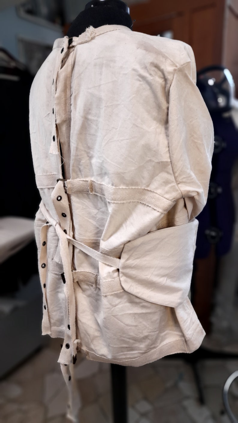 WORN-OUT Look Ivory Straitjacket Asylum Vintage Costume Replica ...