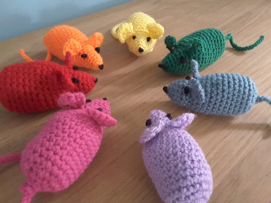Crochet Catnip Mouse, Cat Toy, Cat Christmas Gift - Etsy UK