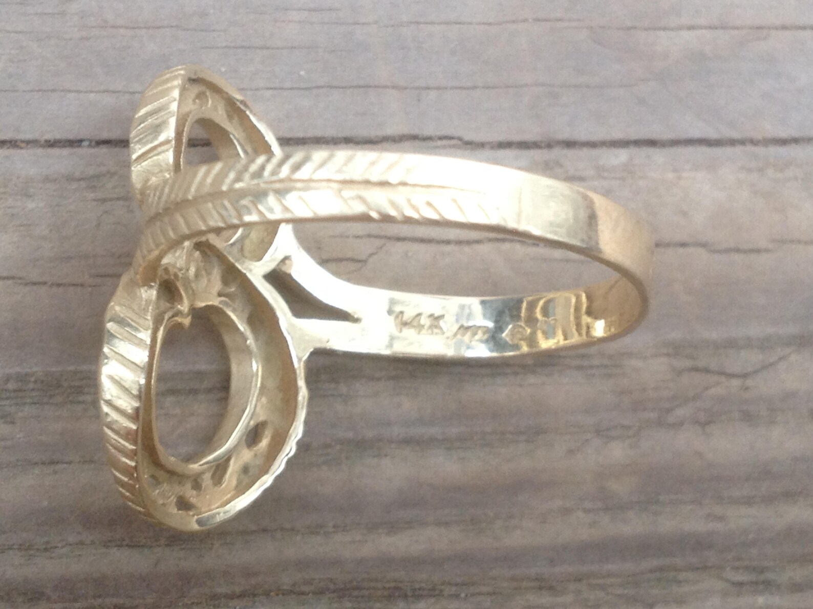 14k Gold Ring Signet Ring Calligraphy E Greek E Size 9.5 - Etsy