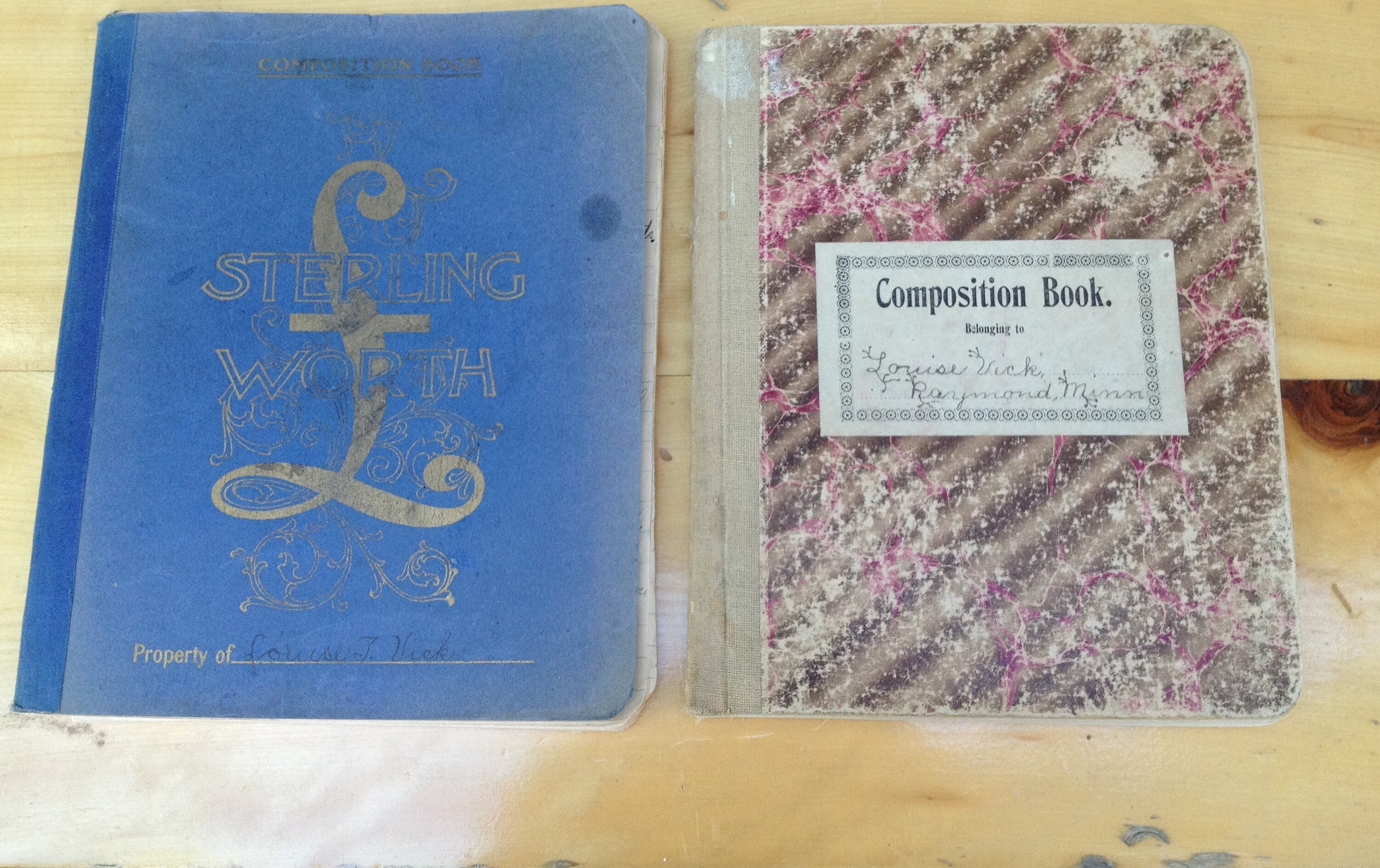 Two Edwardian Era Handwritten Composition Notebooks Circa 1900's - Etsy