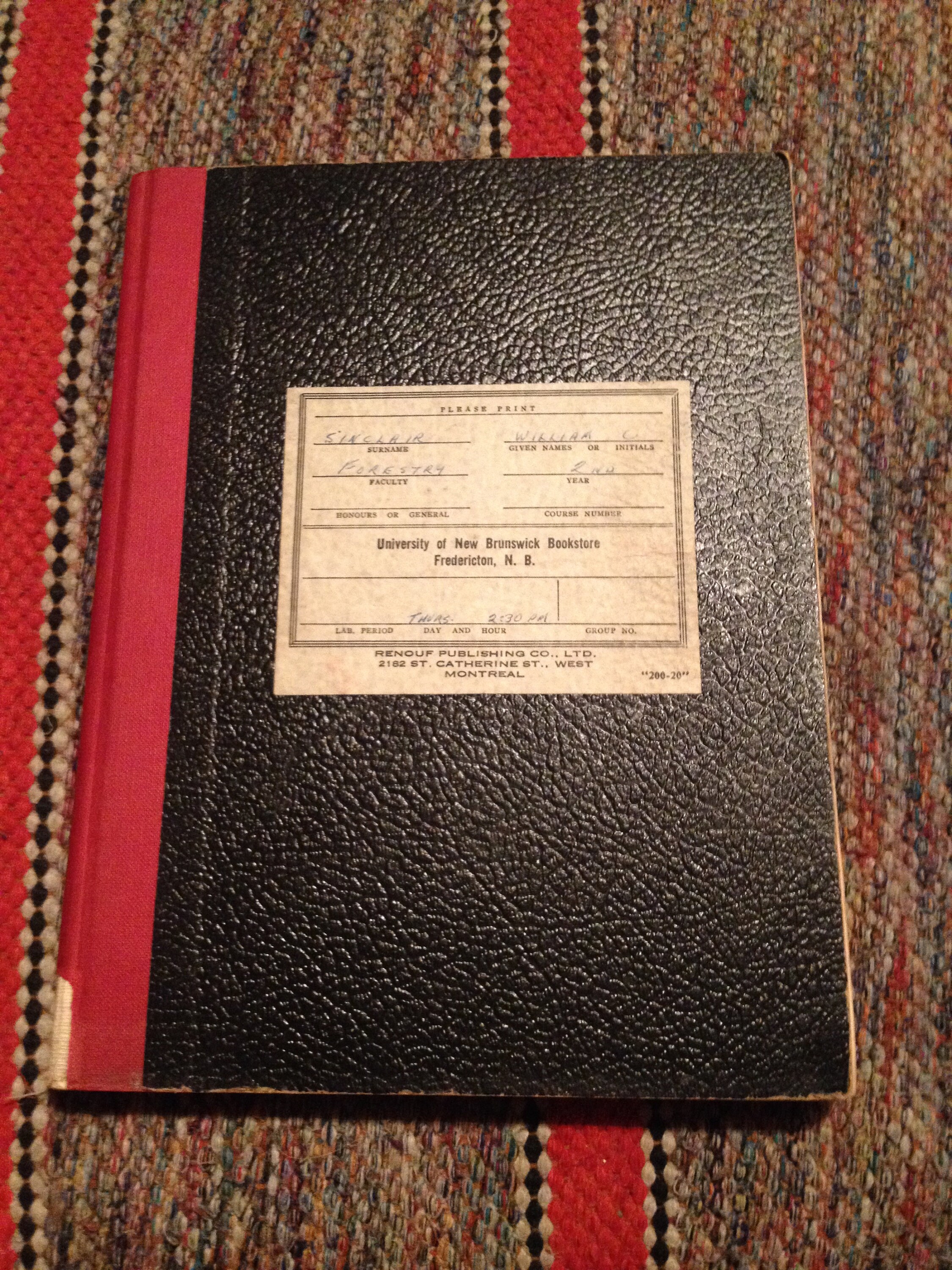 Vintage Notebook Handwritten Geology Containing Notes and Diagrams ...