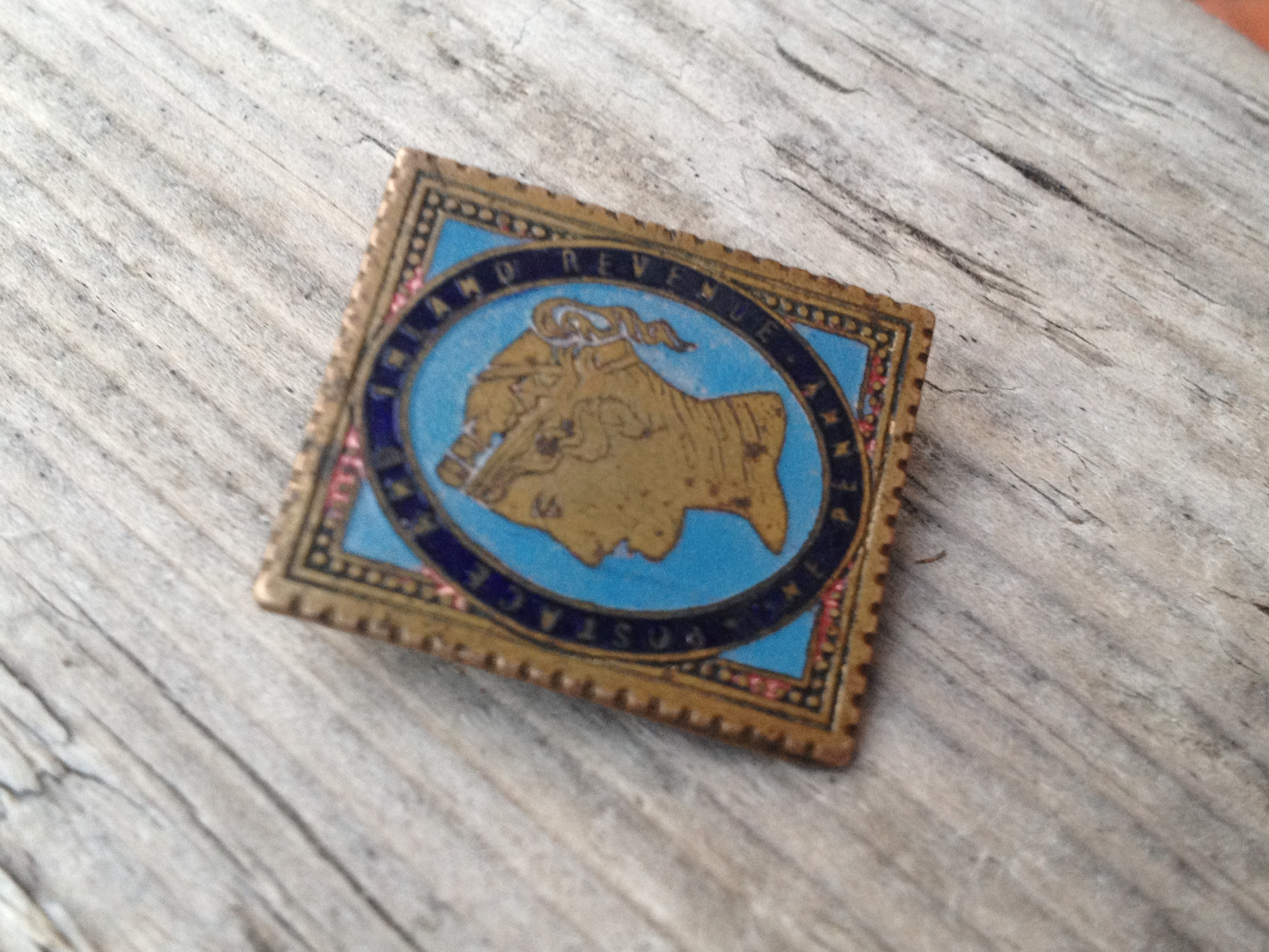 Stamp Brooch Victorian Pin Brooch Antique Penny Lilac Stamp - Etsy