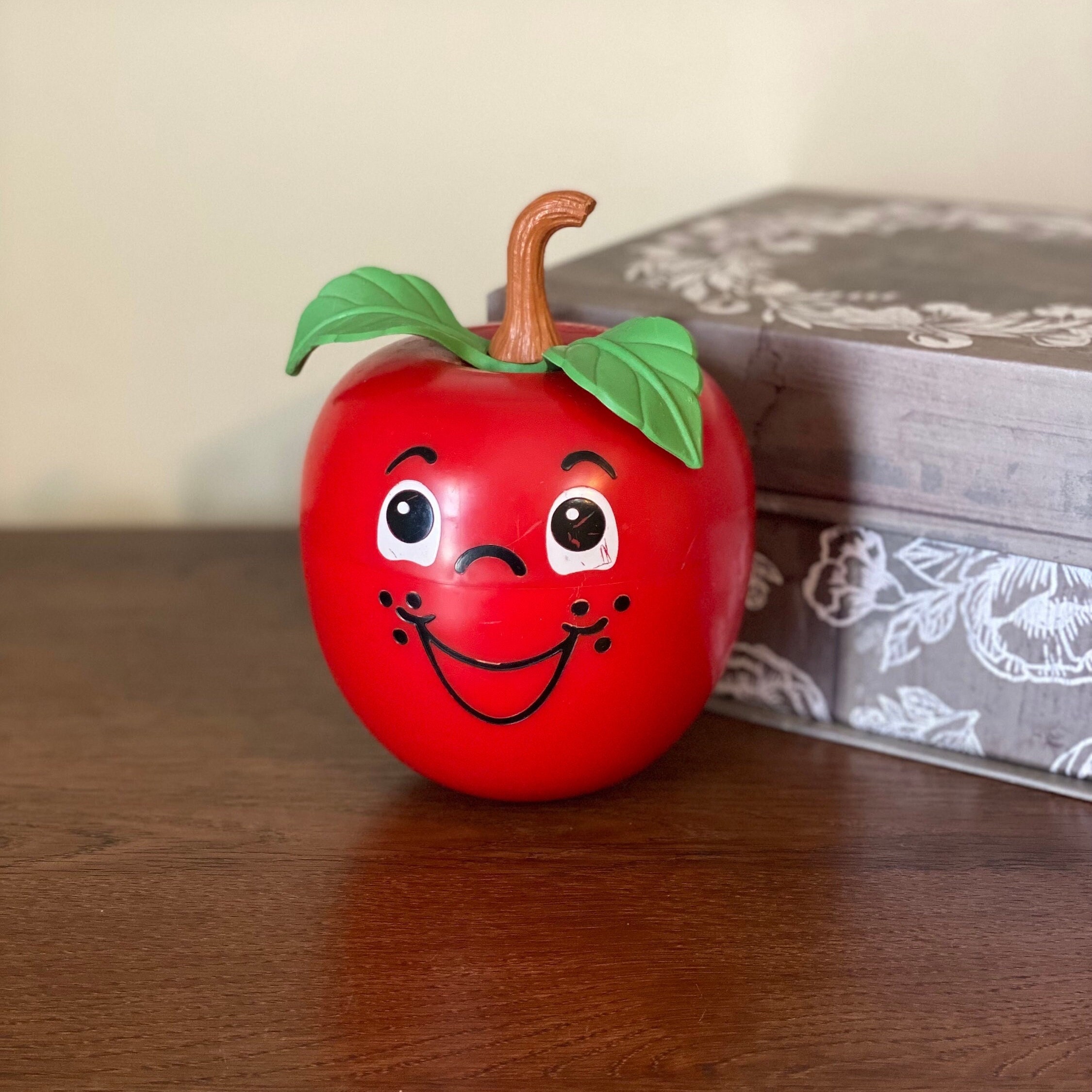 Vintage 1972 Fisher Price Happy Apple Toy Roly Poly Chime Apple - Etsy