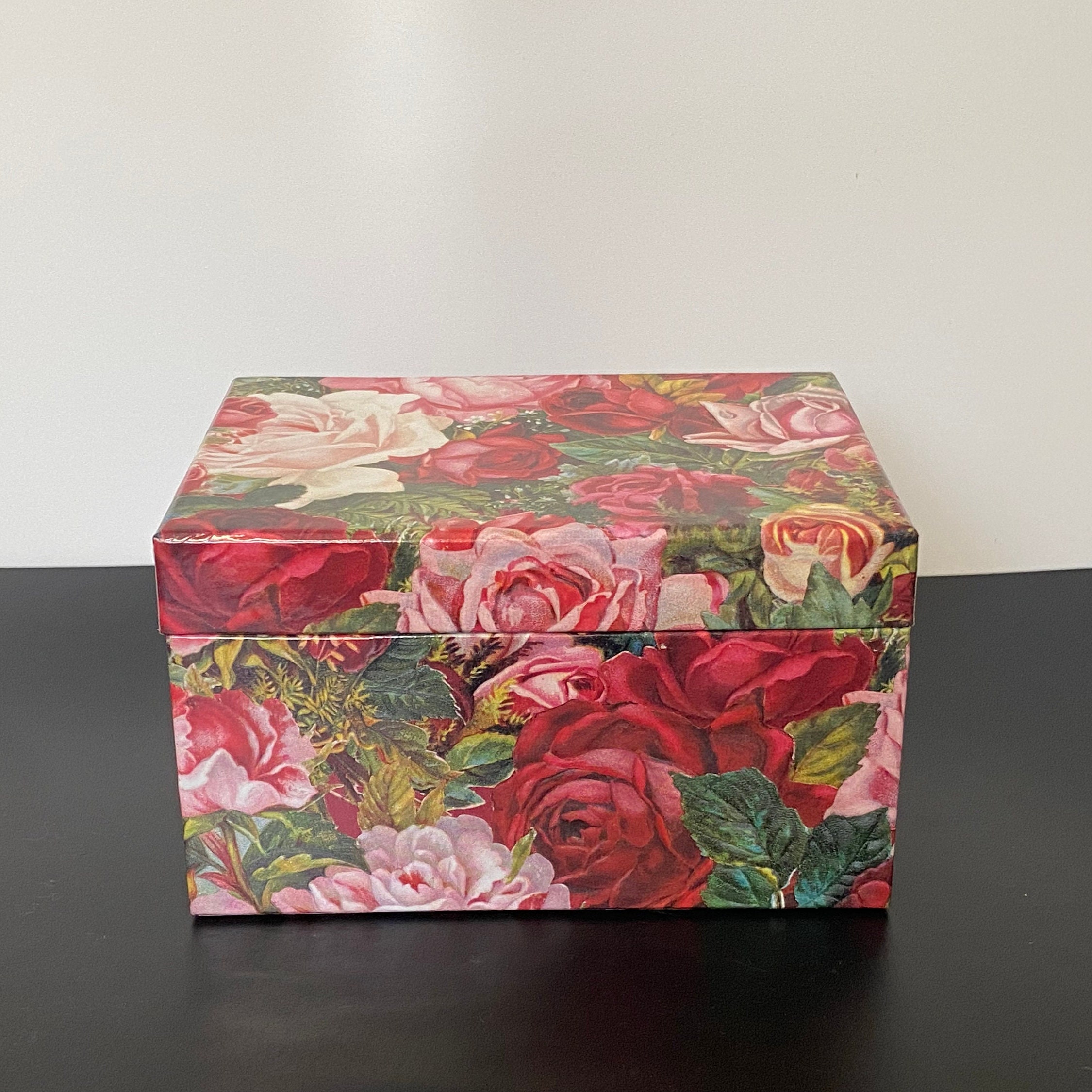 Keepsake Box Vintage Victorian Roses Gift Package Jewelry Holder Gift ...