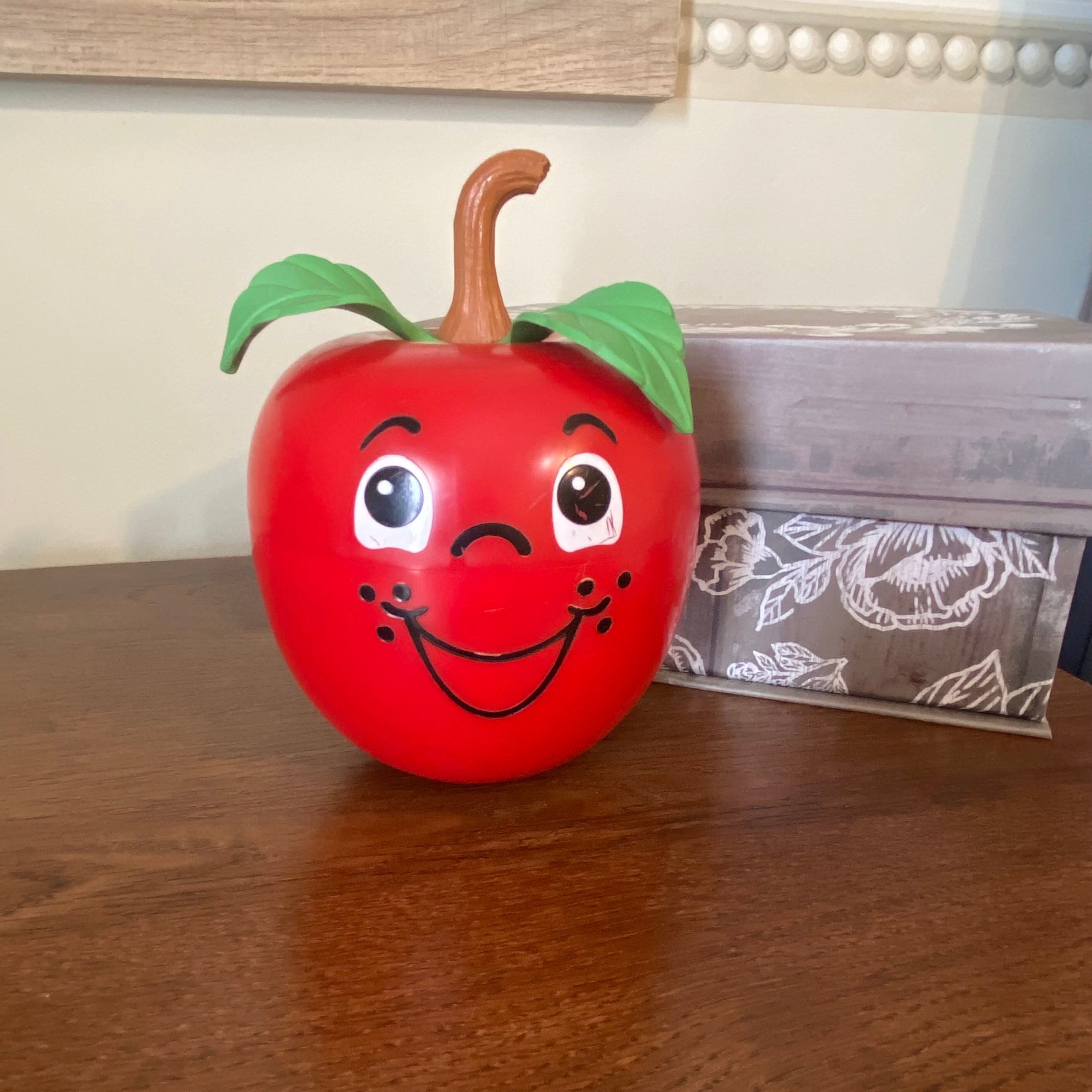 Vintage 1972 Fisher Price Happy Apple Toy Roly Poly Chime Apple - Etsy