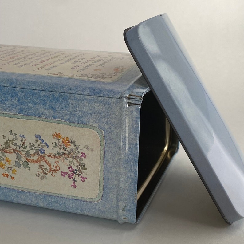 Vintage Metal Tins Hallmark Canister With Lid Cookie Tin Christian Gift ...