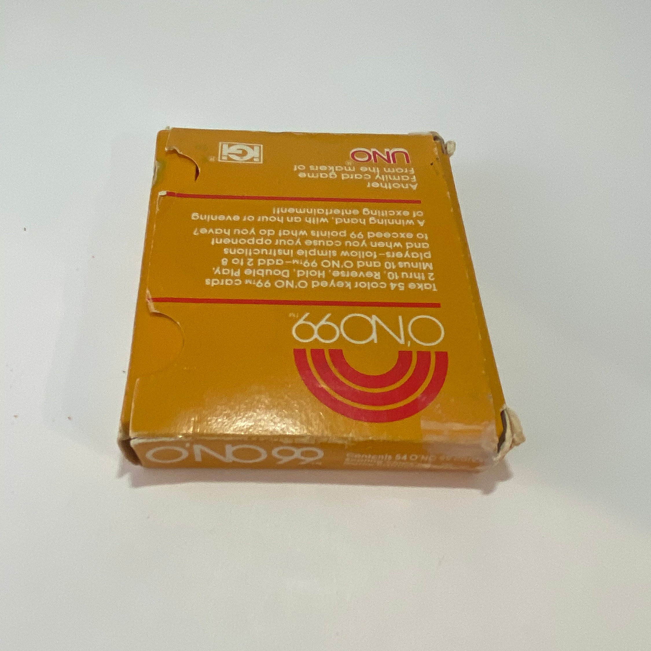 Vintage Uno Card Game 1982 O'NO 99 Used Complete Set Instructions ...