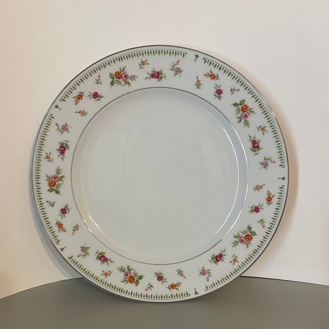Fine China Plates Abington Made in Japan Floral Rose Replacement Dishes ...