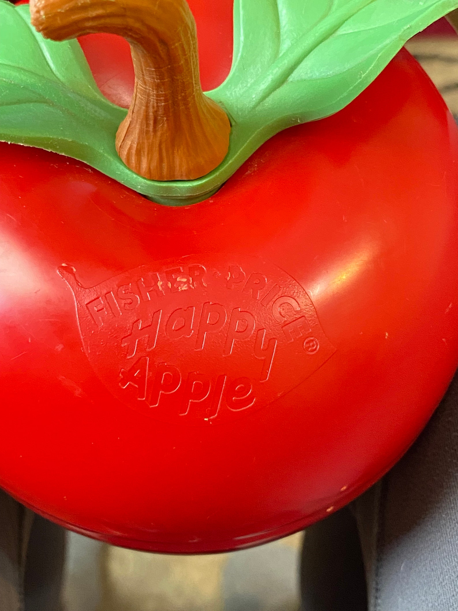 Vintage 1972 Fisher Price Happy Apple Toy Roly Poly Chime Apple - Etsy