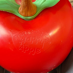 Vintage 1972 Fisher Price Happy Apple Toy Roly Poly Chime Apple - Etsy