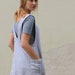 Full Linen Apron, Elegant Linen Apron Dress, Linen Cross-back Apron - Etsy