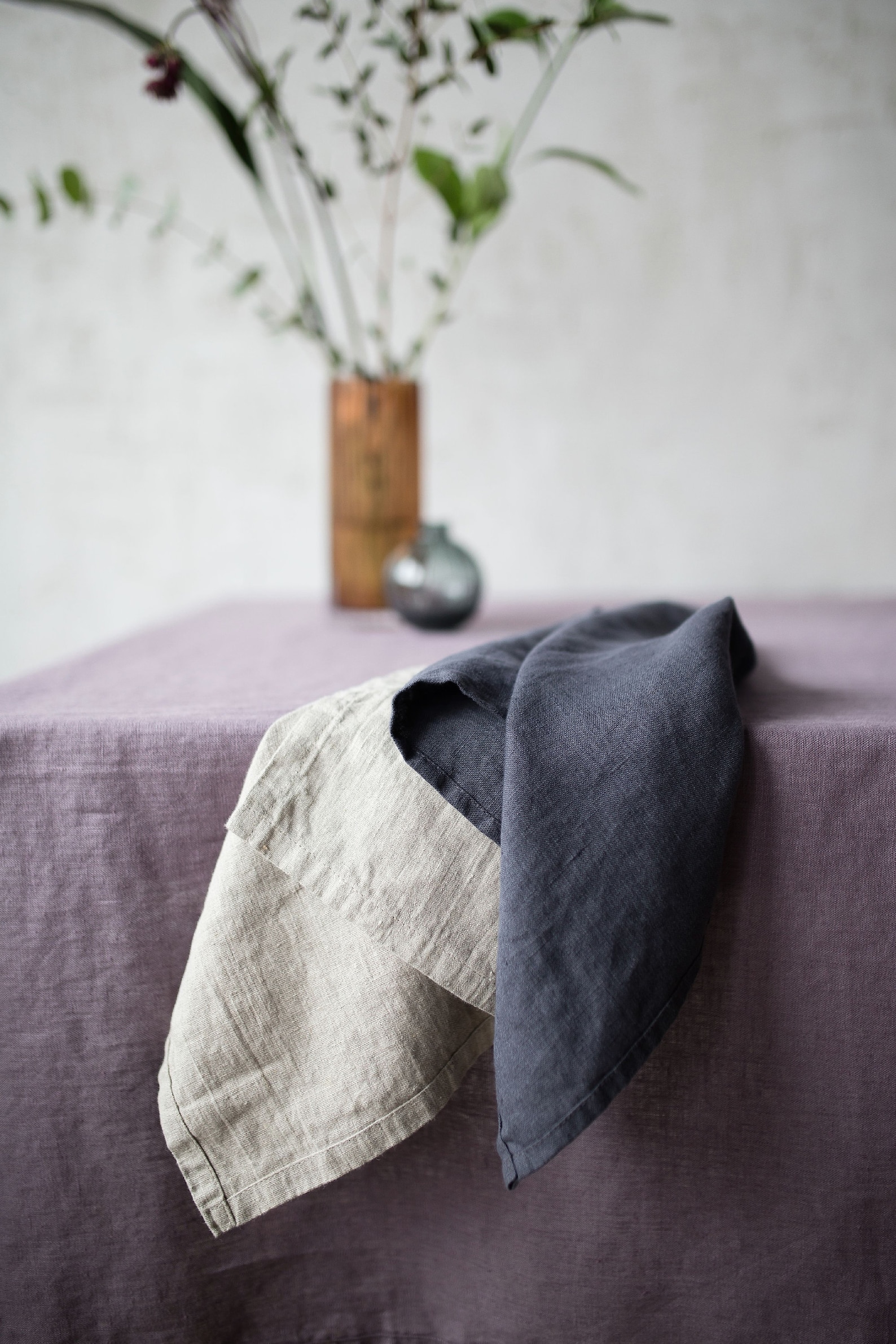 Set of 3 Linen Kitchen Towels / Kitchen Towels / Natural Linen - Etsy