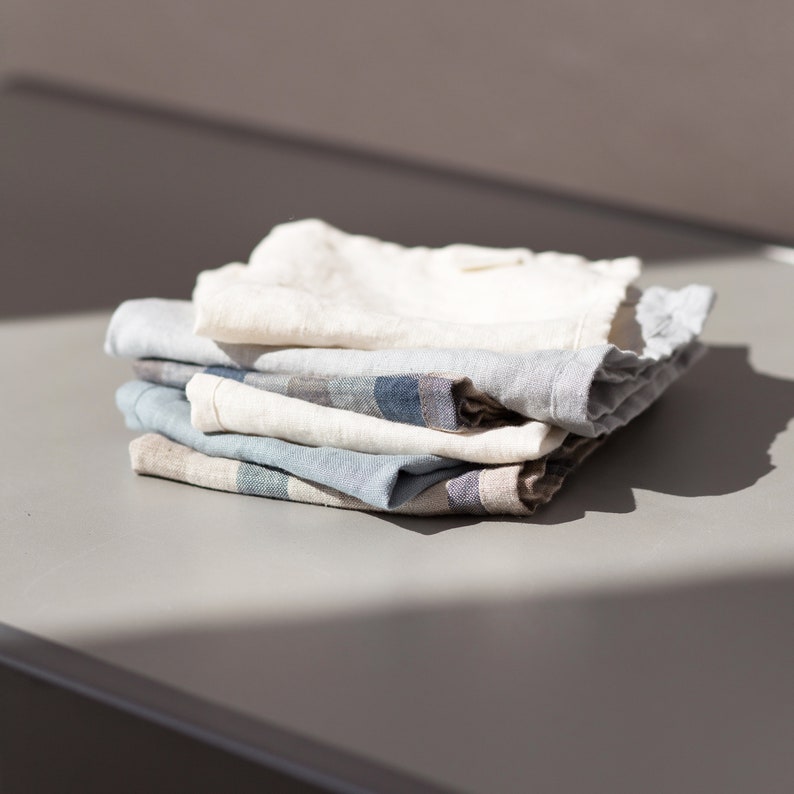 Linen napkins/ set of 3 linen napkins/ natural linen napkins/ | Etsy