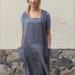 Full Linen Apron, Elegant Linen Apron Dress, Linen Cross-back Apron - Etsy